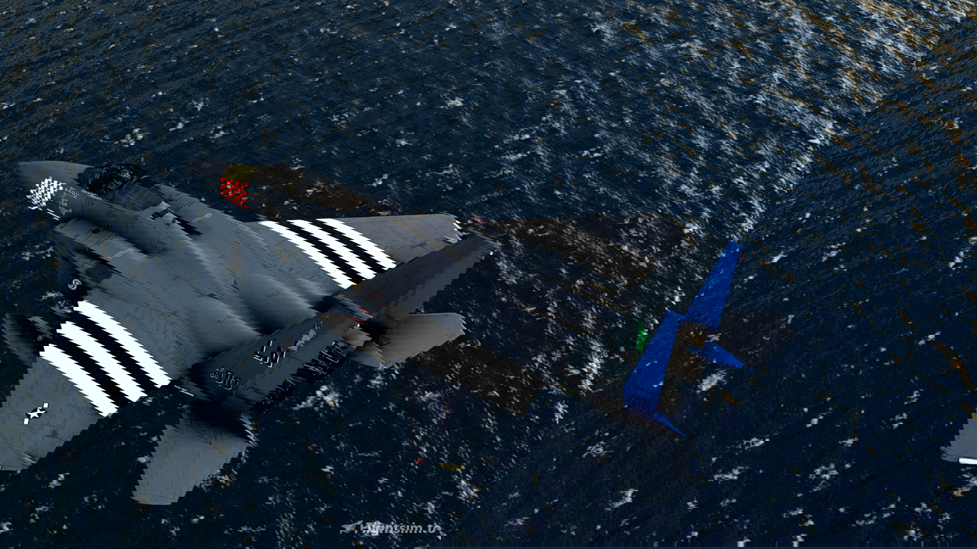 DC Designs F-15C - 493rd Fighter Squadron "The King" for Microsoft Flight Simulator | MSFS