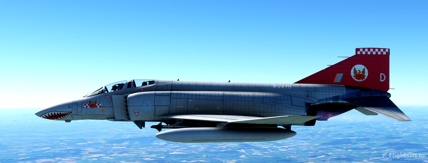DC Designs Phantom FGR.2 XV470/D RAF 56 Squadron. for Microsoft Flight ...
