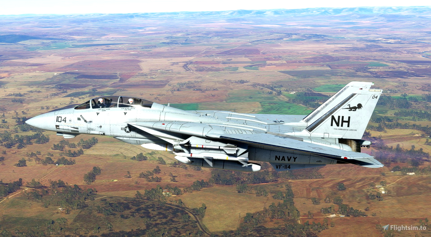 DCD F-14A Tomcat VF-114 Aardvarks 1990. USS Abraham Lincoln. for ...