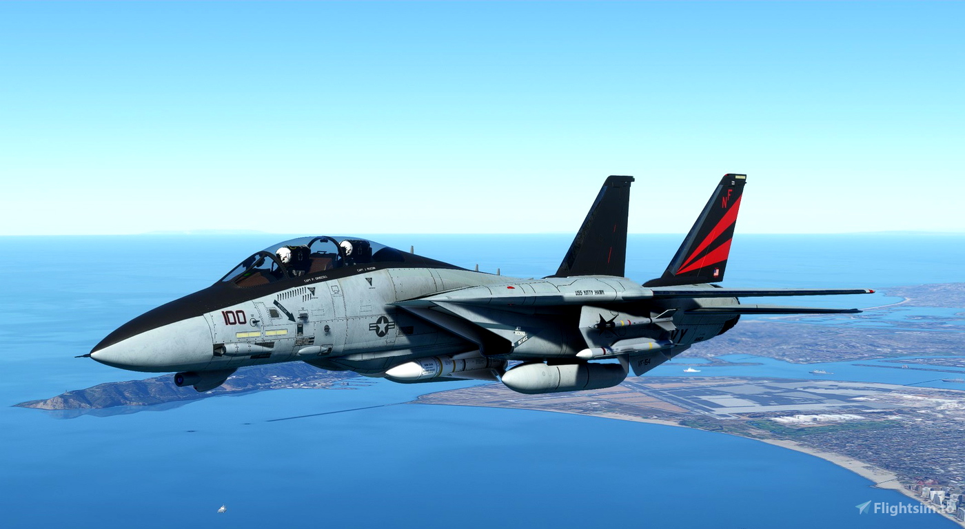 DCD F-14A Tomcat VF-154 Black Knights CAG Bird. for Microsoft Flight ...
