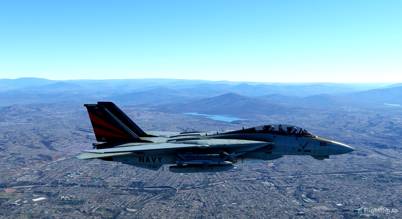 DCD F-14A Tomcat VF-154 Black Knights CAG Bird. for Microsoft Flight ...