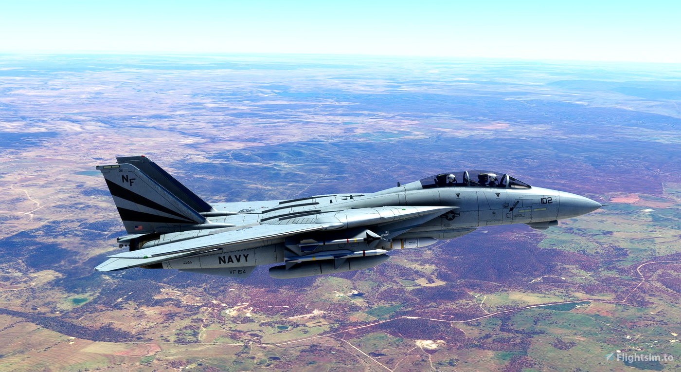 DCD F-14A Tomcat VF-154 Black Knights Line Bird for Microsoft Flight ...