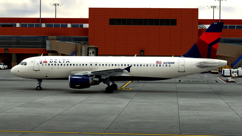 Delta Air Lines N378NW w/Cabin | Fenix A320 (8K + 4K) for Microsoft ...