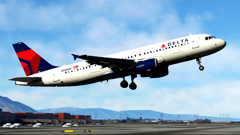 Delta Air Lines N378NW w/Cabin | Fenix A320 (8K + 4K) for Microsoft ...