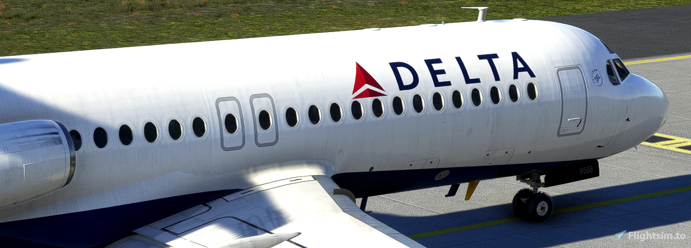 DELTA AIRLINES - F28-4000 W/CABIN (FICTIONAL) for Microsoft Flight ...
