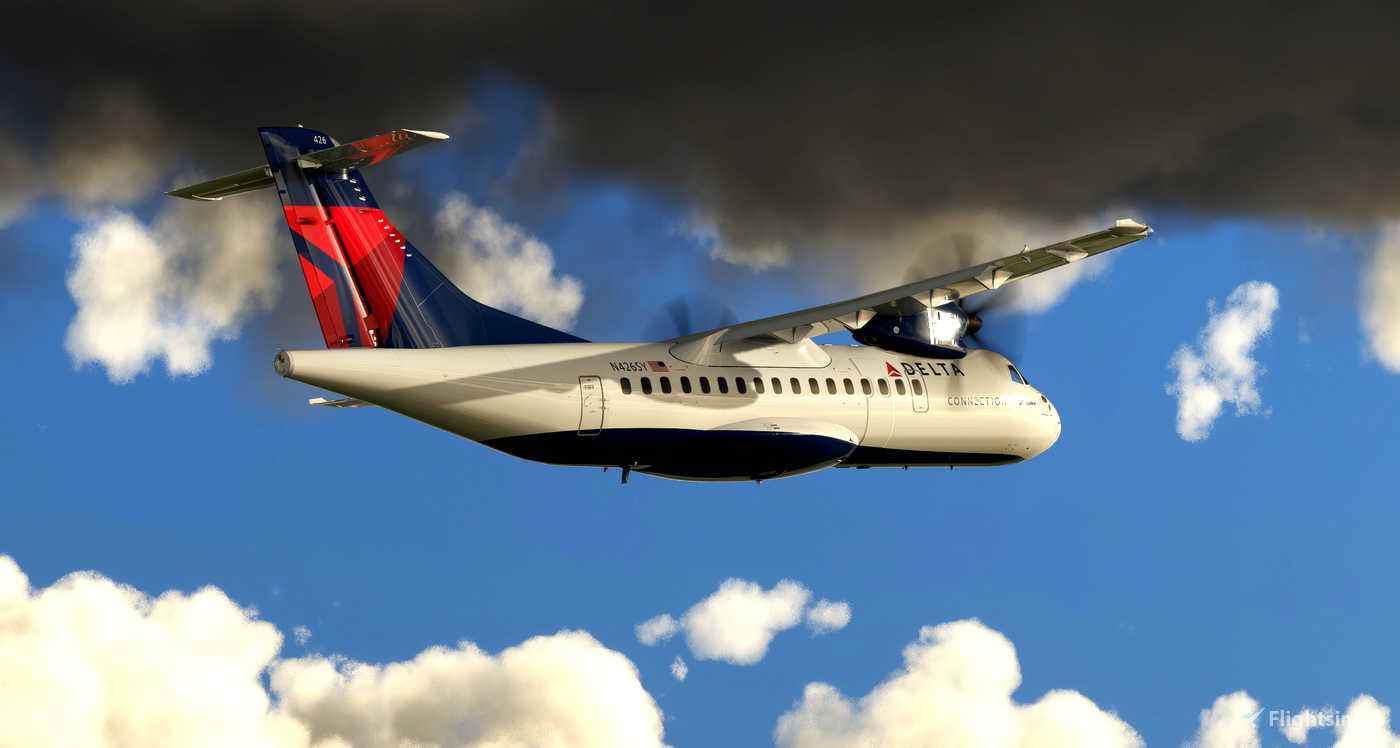 Delta Connection Skywest Fictional Asobo Atr 42 For Microsoft Flight Simulator Msfs
