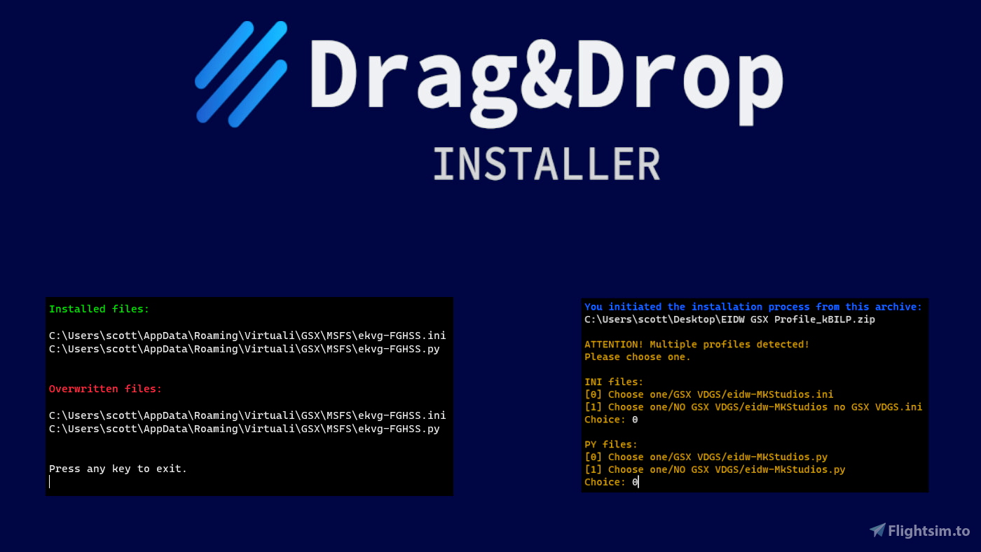 Drag&Drop Installer for GSX Pro Profiles for Microsoft Flight Simulator ...
