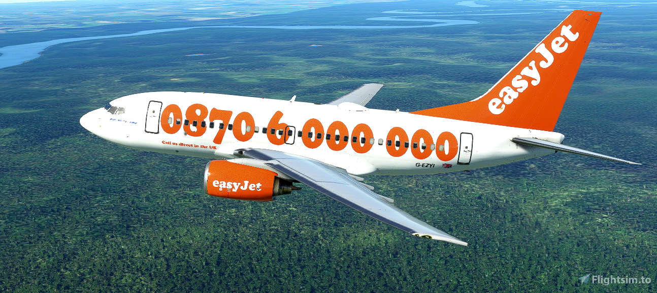 EASYJET 0800 LIVERY OLD 737-600 for Microsoft Flight Simulator | MSFS