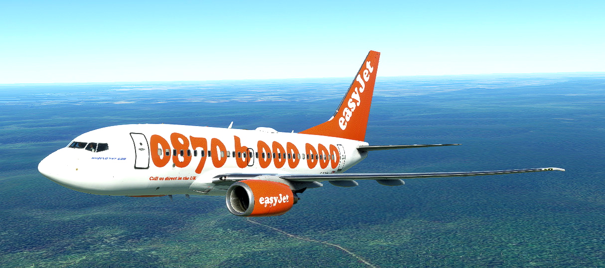 EASYJET 0800 LIVERY OLD 737-600 for Microsoft Flight Simulator | MSFS