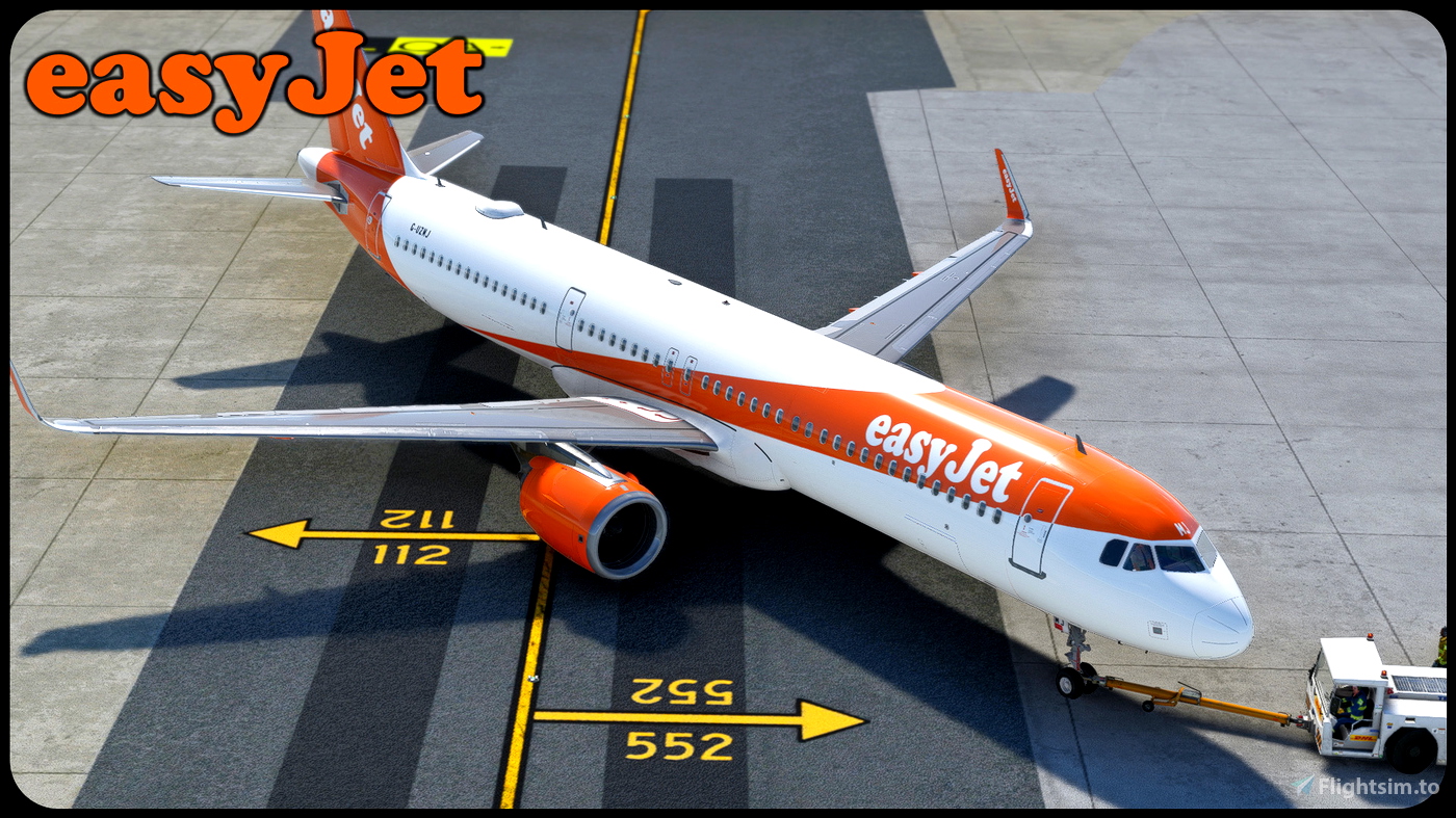 EasyJet A321NEO G-UZMJ (8K) for Microsoft Flight Simulator | MSFS