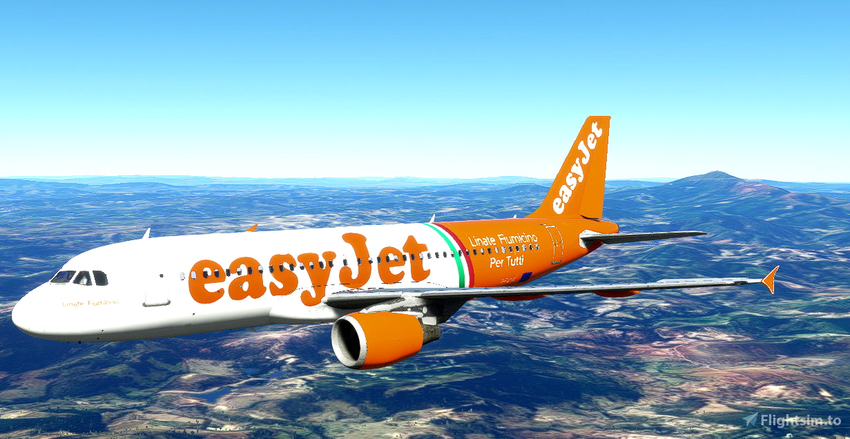Easyjet Airlines A320 (G-EZIW) (Linate-Fiumicino Per Tutti Livery) for ...