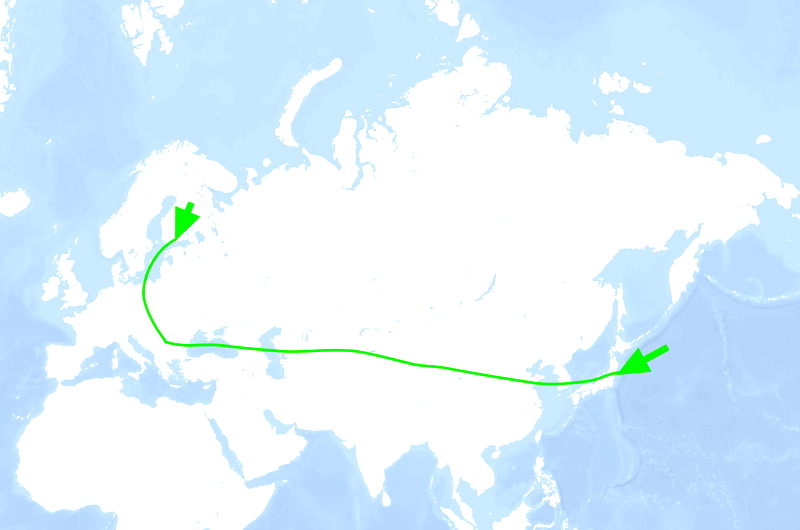EFHK-RJAA (southern route) for Microsoft Flight Simulator | MSFS
