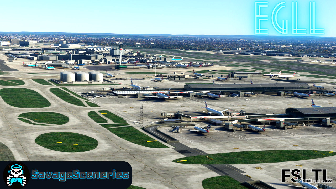EGLL FSLTL Static Aircraft for Microsoft Flight Simulator | MSFS
