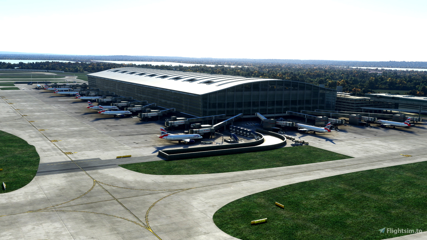 EGLL FSLTL Static Aircraft for Microsoft Flight Simulator | MSFS