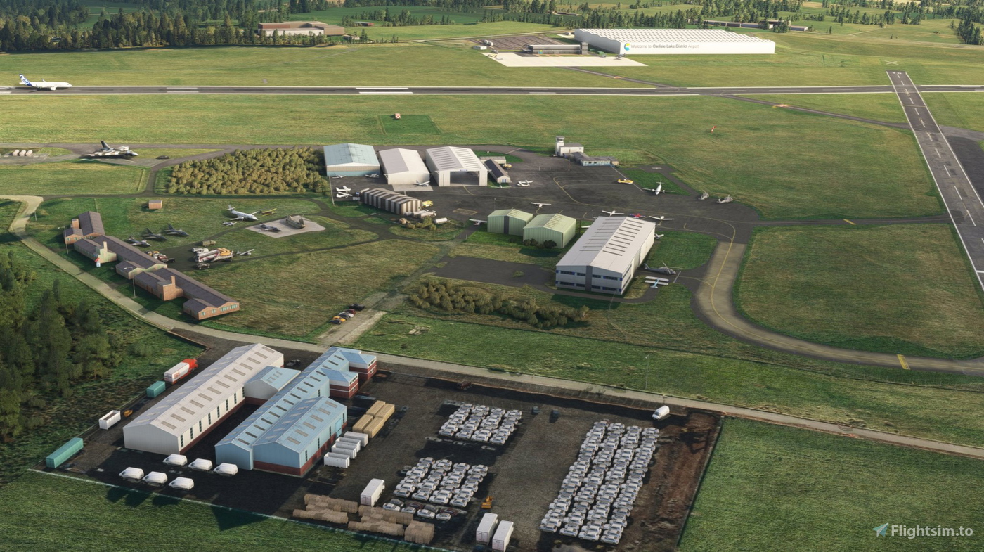 UK2000 Scenery - EGNC - Carlisle Airport for Microsoft Flight Simulator ...