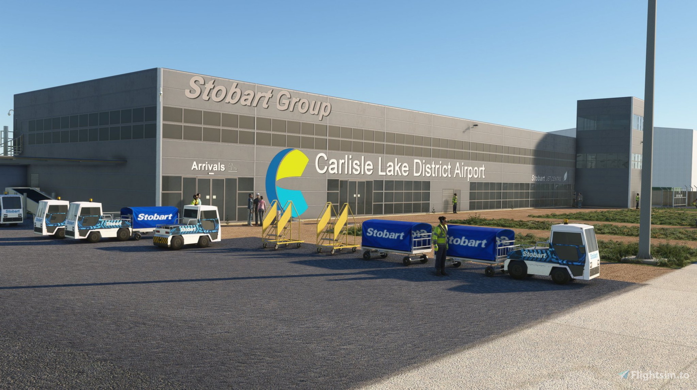 UK2000 Scenery - EGNC - Carlisle Airport for Microsoft Flight Simulator ...