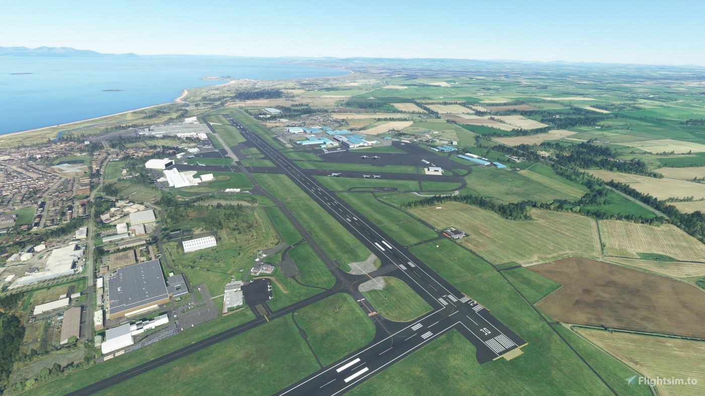 UK2000 Scenery - EGPK - Glasgow Prestwick Airport for Microsoft Flight ...