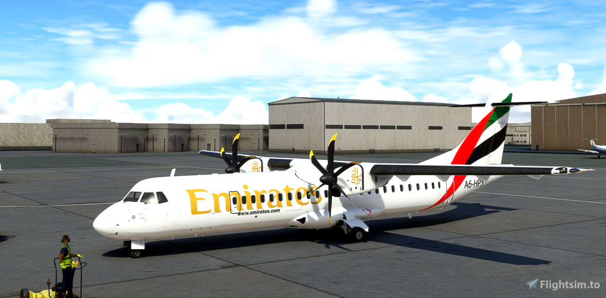 Emirates Fictional Livery (A6-HPS) - Asobo ATR 72-600 for Microsoft ...