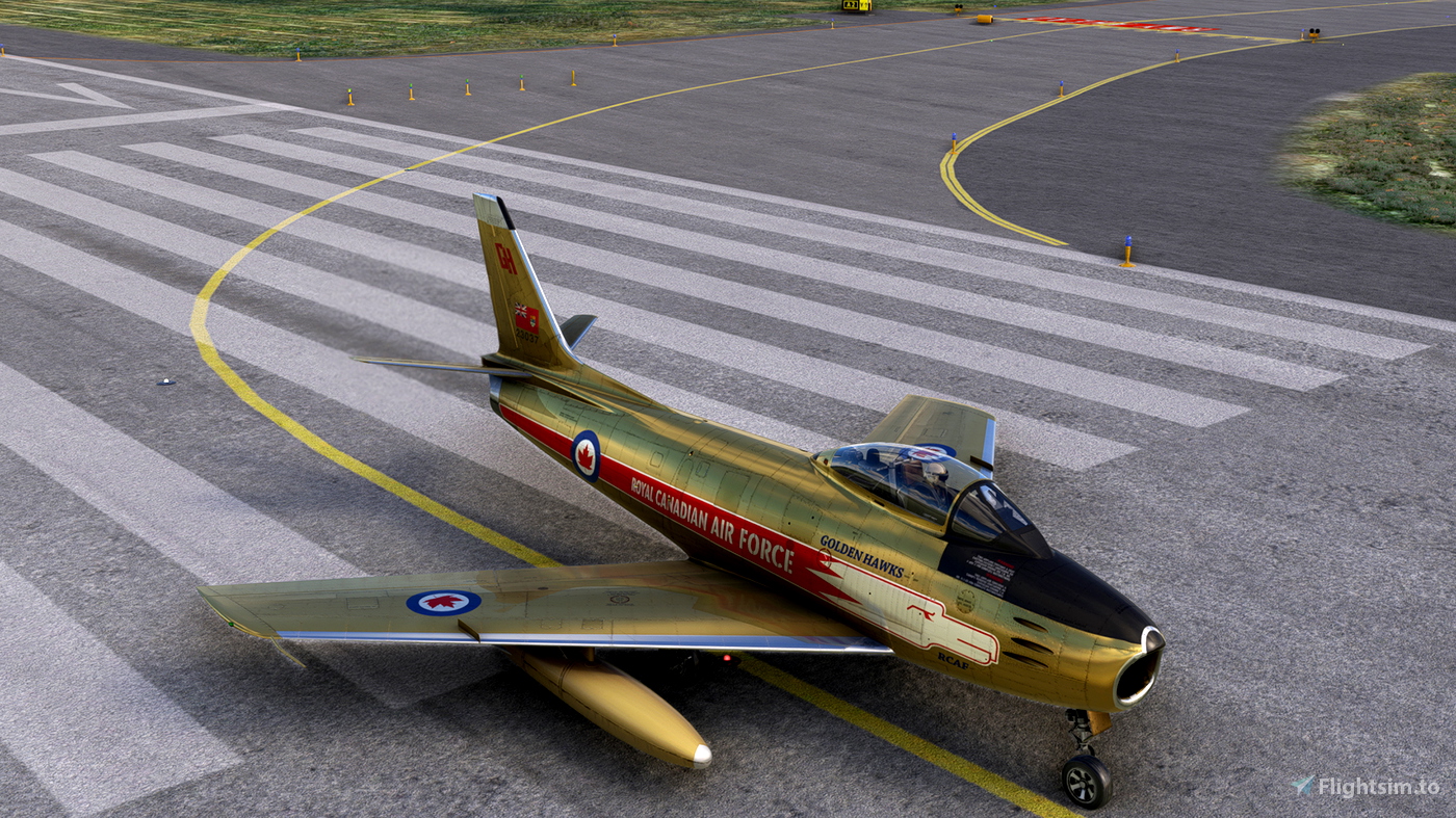 F-86 Sabre RCAF Golden Hawks pro Microsoft Flight Simulator | MSFS