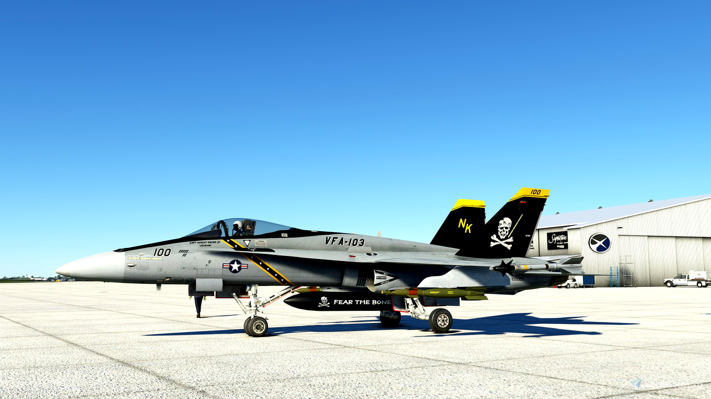 F/A-18C VFA-103 JOLLY ROGERS for Microsoft Flight Simulator | MSFS