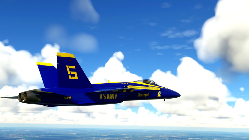 F/A-18C Blue Angels #2-6 for Microsoft Flight Simulator | MSFS