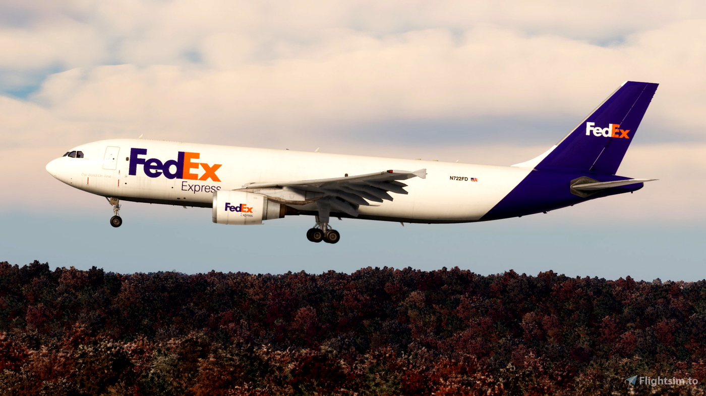 FedEx (N722FD & N664FE) 8K & 4K - IniBuilds A300 Freighter 对于 Microsoft ...