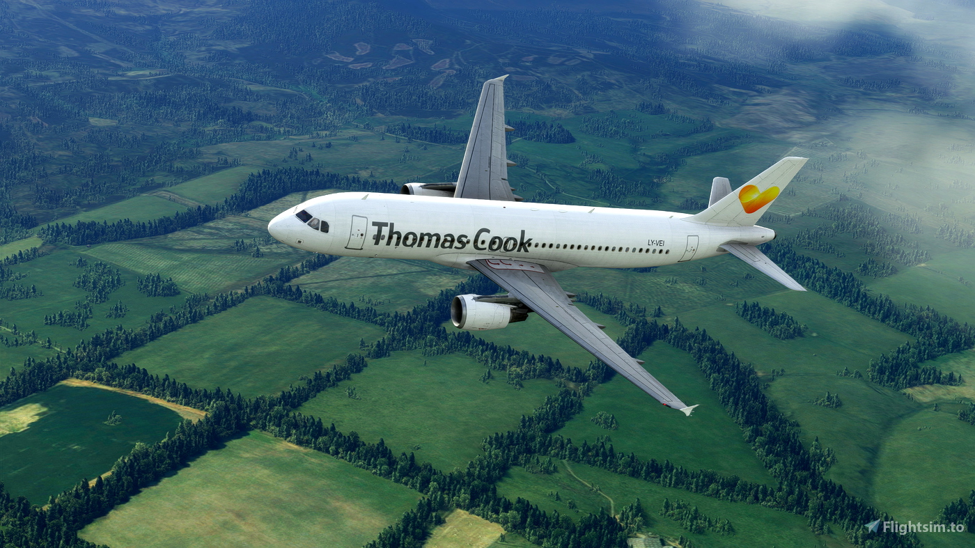 FENIX A320 | Thomas Cook LY-VEI 8K White Livery für Microsoft Flight Simulator | MSFS