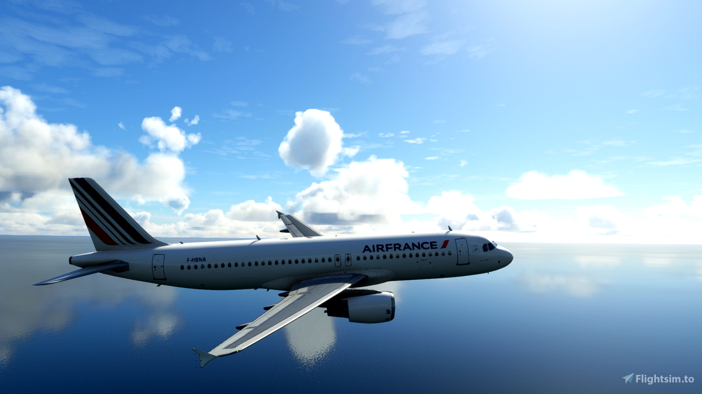 FENIX A320 Air France 2009 Livery F-HBNA with blue winglets variant 8K ...