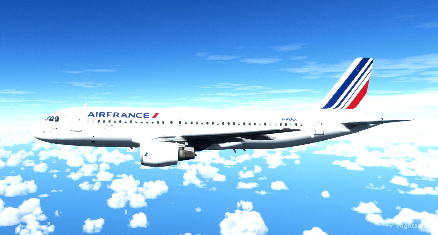 FENIX A320 Air France 2009 Livery F-HBNA with blue winglets variant 8K ...