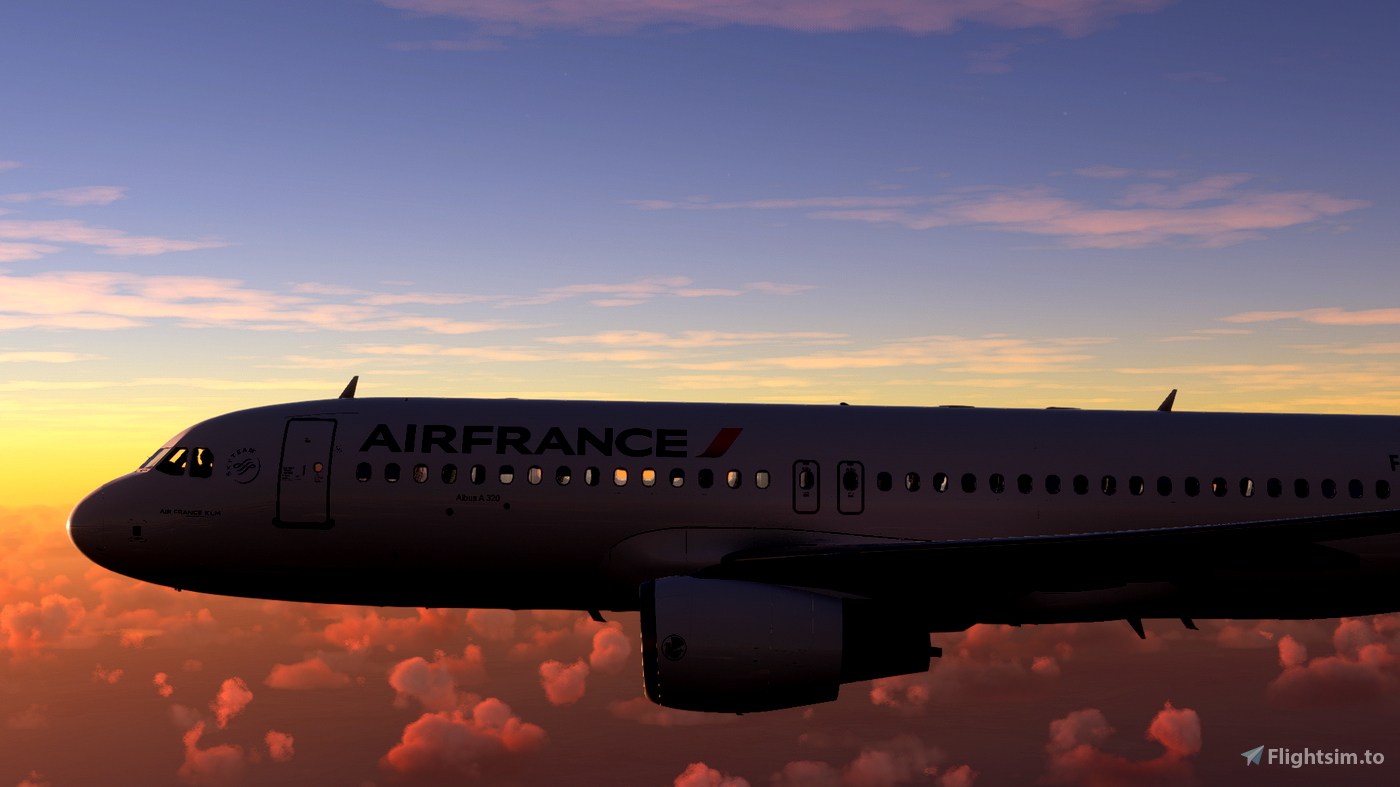 FENIX A320 Air France 2009 Livery F-HBNA with blue winglets variant 8K ...