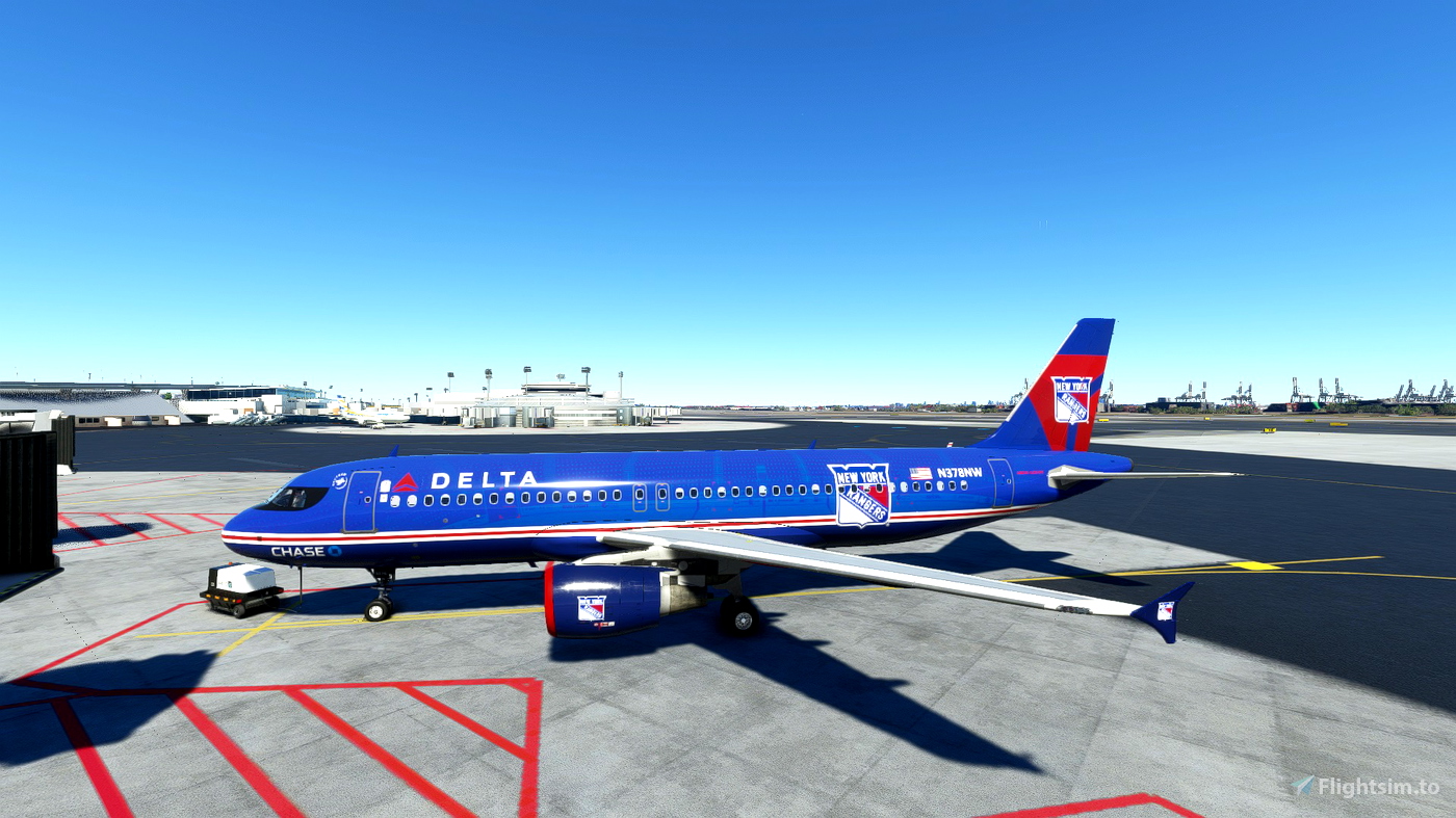 Fenix A320 Delta Air Lines New York Rangers N377NW for Microsoft Flight ...