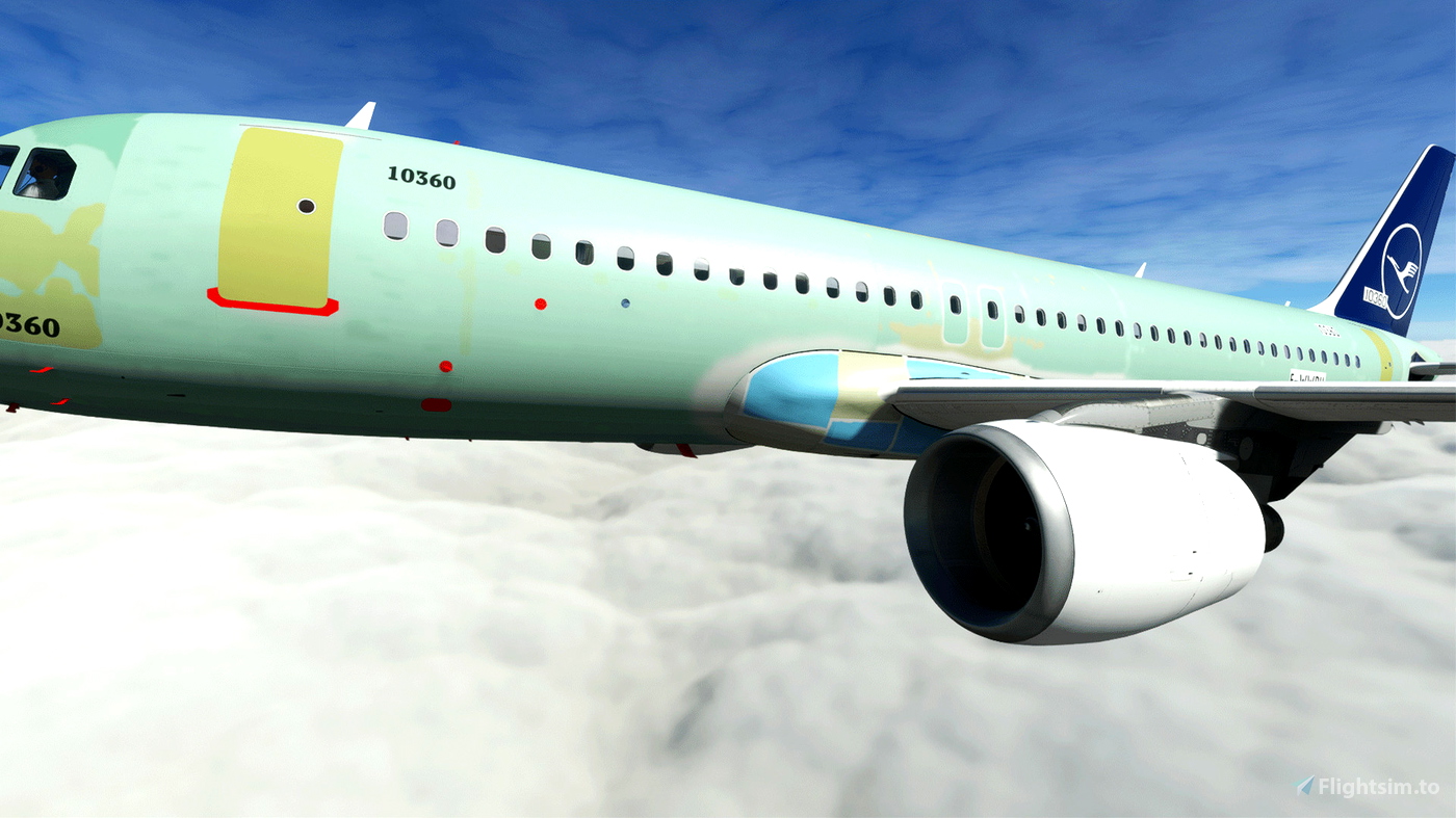 Fenix A320 /w cabin Factory Primer - Lufthansa (F-WWBU) for Microsoft ...