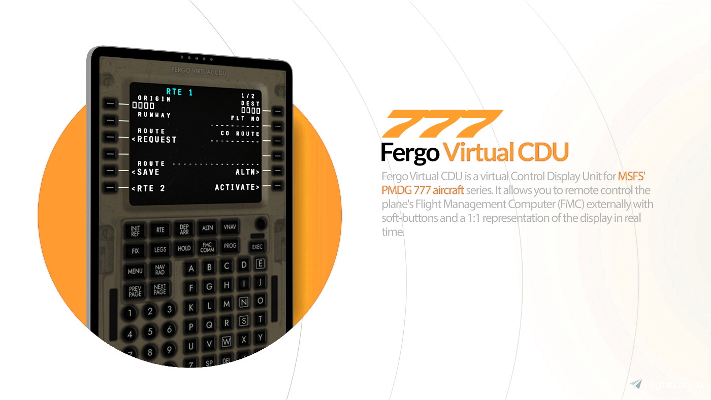Fergo Simworks - Fergo Virtual CDU - PMDG 777 for Microsoft Flight ...