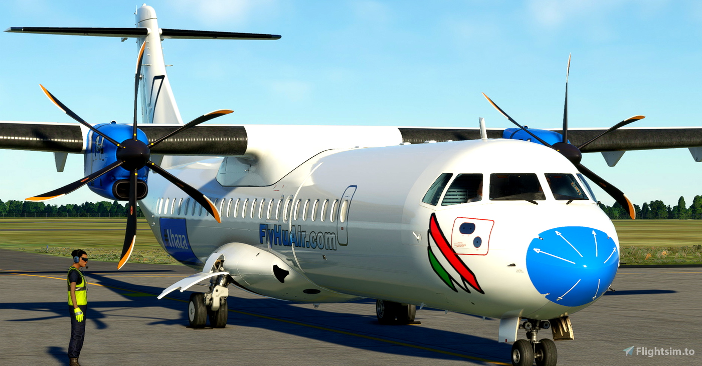 FlyHuAir #1haza Fictional Airline and Livery - Asobo ATR 72-600 for ...