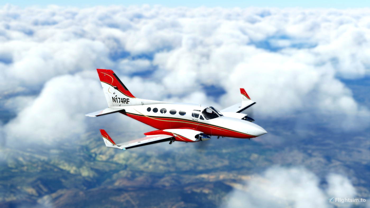 Flysimware Cessna 414 N174RF for Microsoft Flight Simulator | MSFS