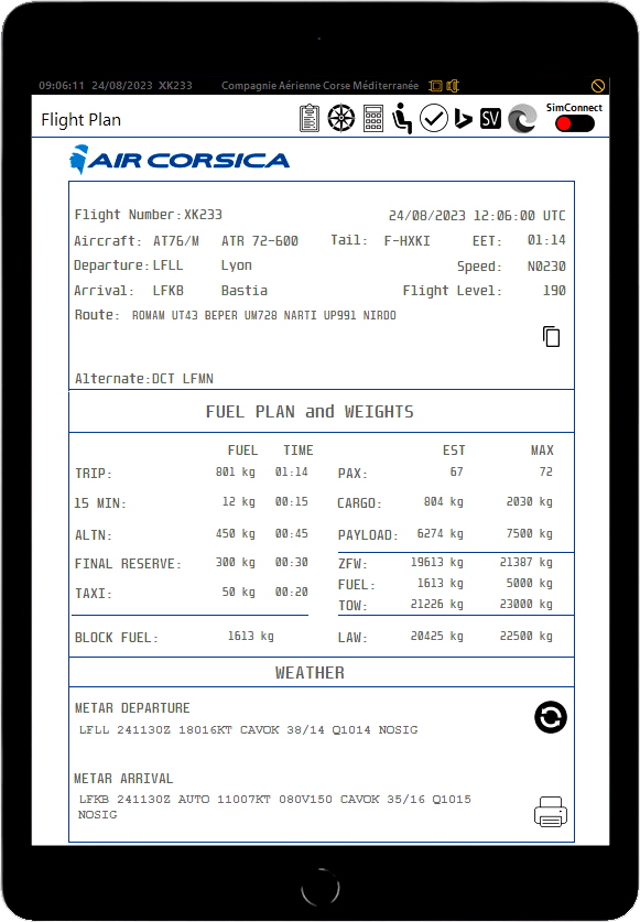 FS All in One ATR - Flight Plan, Charts, Co-Pilot, Checklist, Weather ...