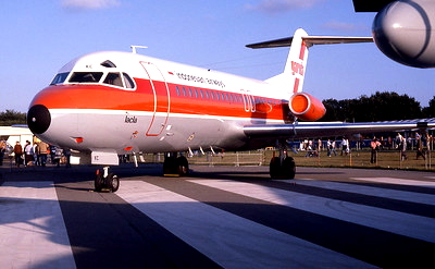 Garuda Indonesia PK-GJZ First Garuda Fokker 28-1000 livery for ...