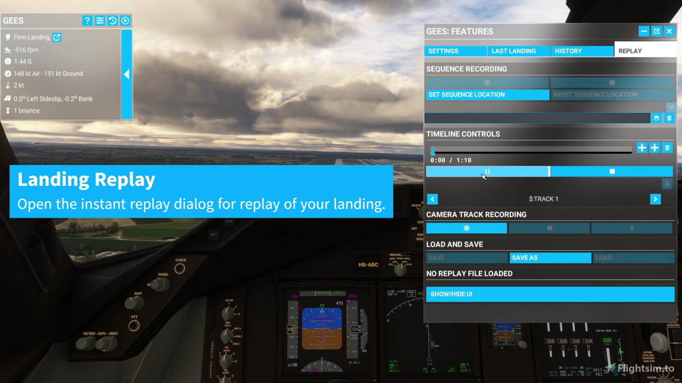 scelt - GEES 2.0 Landing Analysis for MSFS for Microsoft Flight Simulator | MSFS