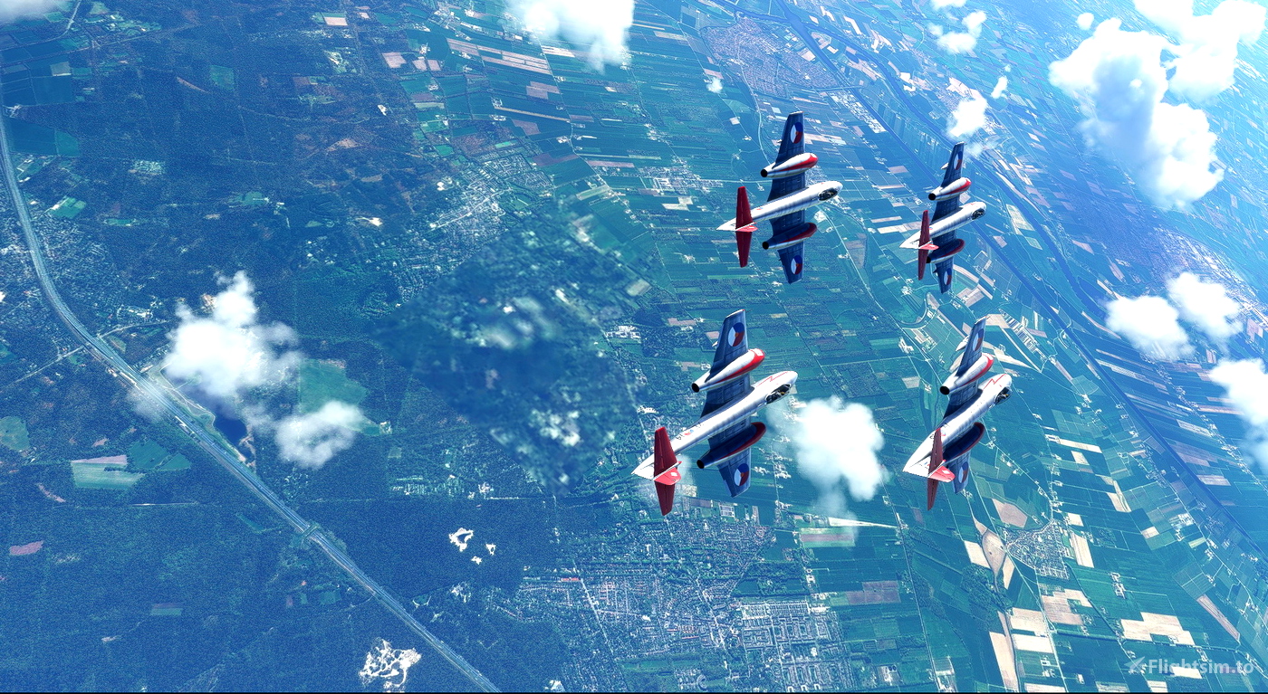 Gloster Meteor Mk.8 Dutch Air Force Ruiten Vier demo team pro Microsoft ...