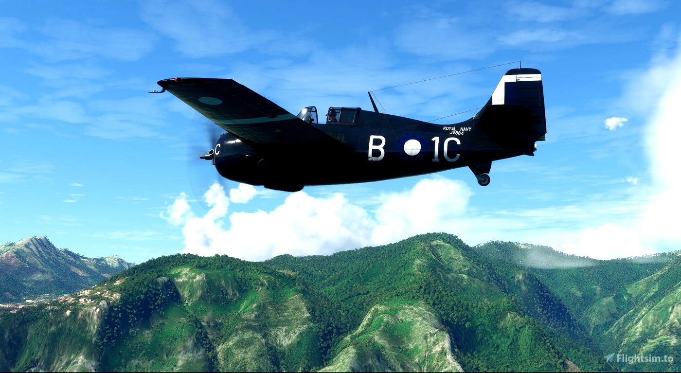 Grumman F4F-4 Wildcat Royal Navy 882 Sqn B1-C for Microsoft Flight ...