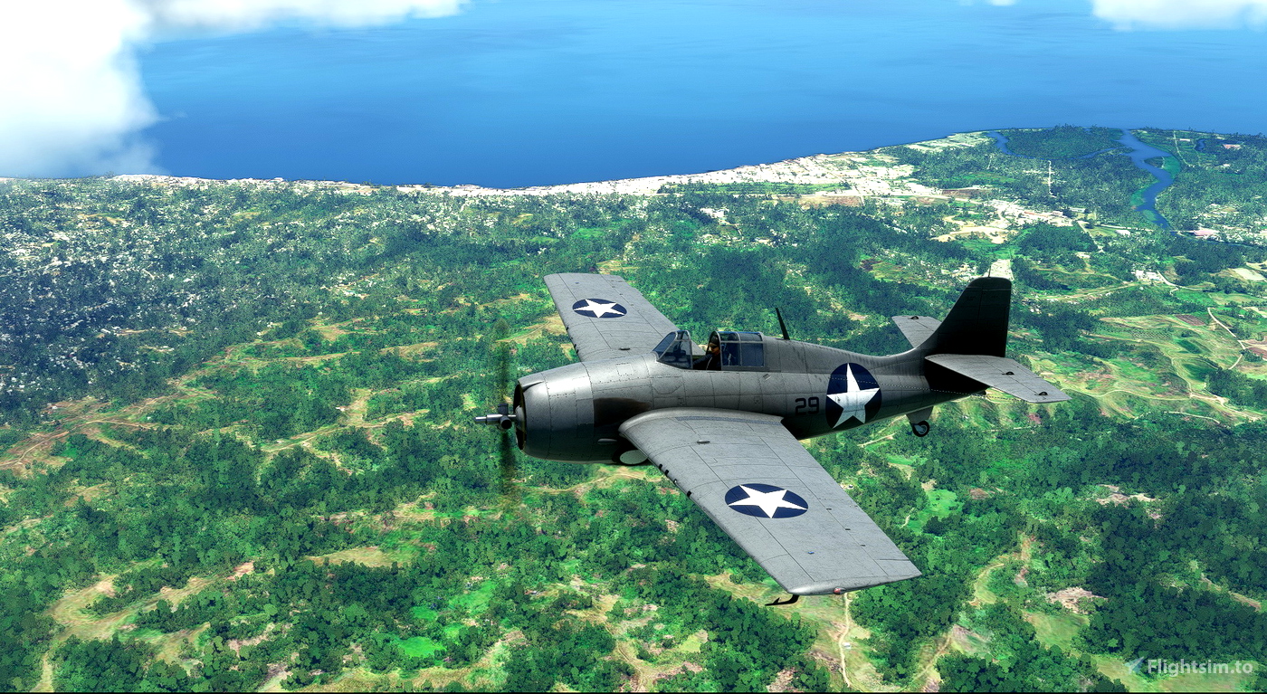 Grumman F4F-4 Wildcat VMF-112 #29 Capt Jefferson DeBlanc for Microsoft Flight Simulator | MSFS