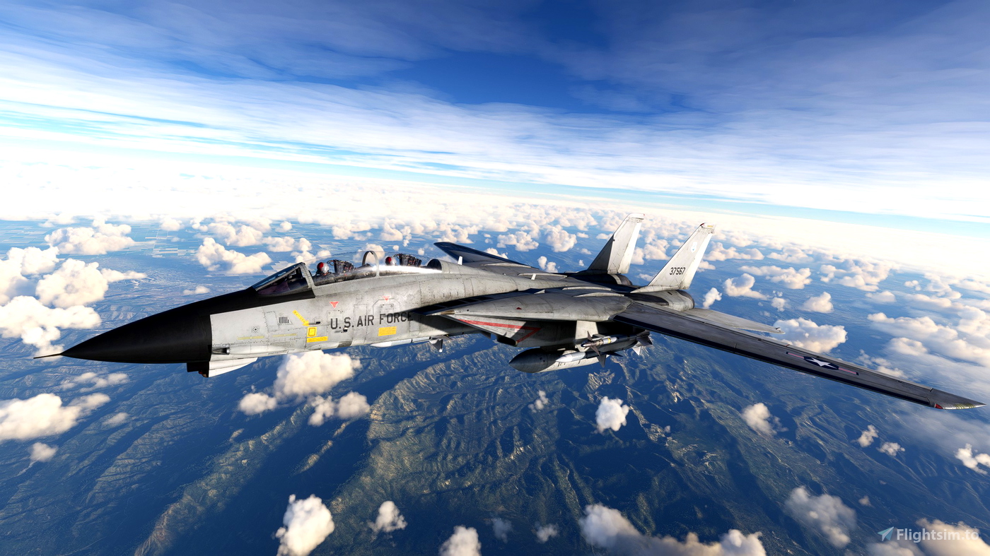 HeatBlur/IndiaFoxtEcho F-14A USAF for Microsoft Flight Simulator | MSFS