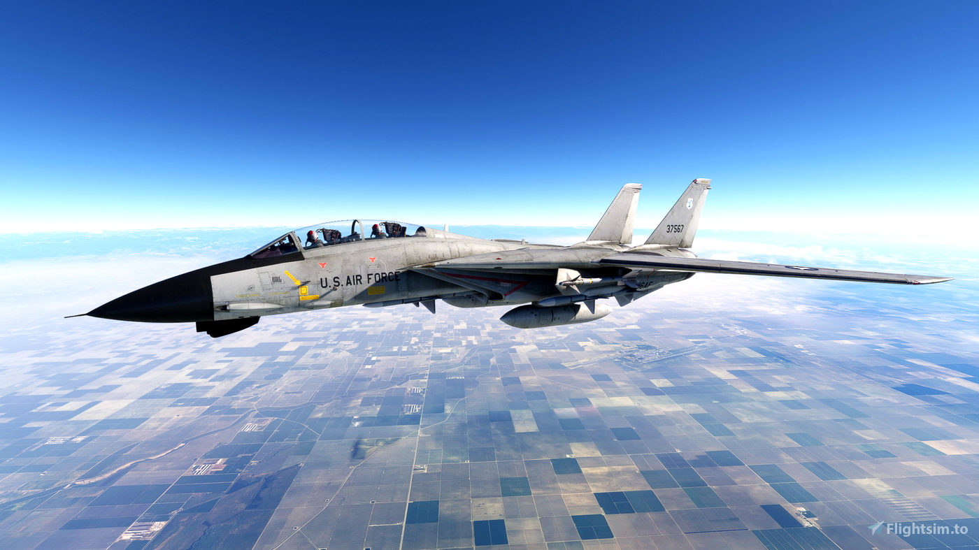 HeatBlur/IndiaFoxtEcho F-14A USAF til Microsoft Flight Simulator | MSFS