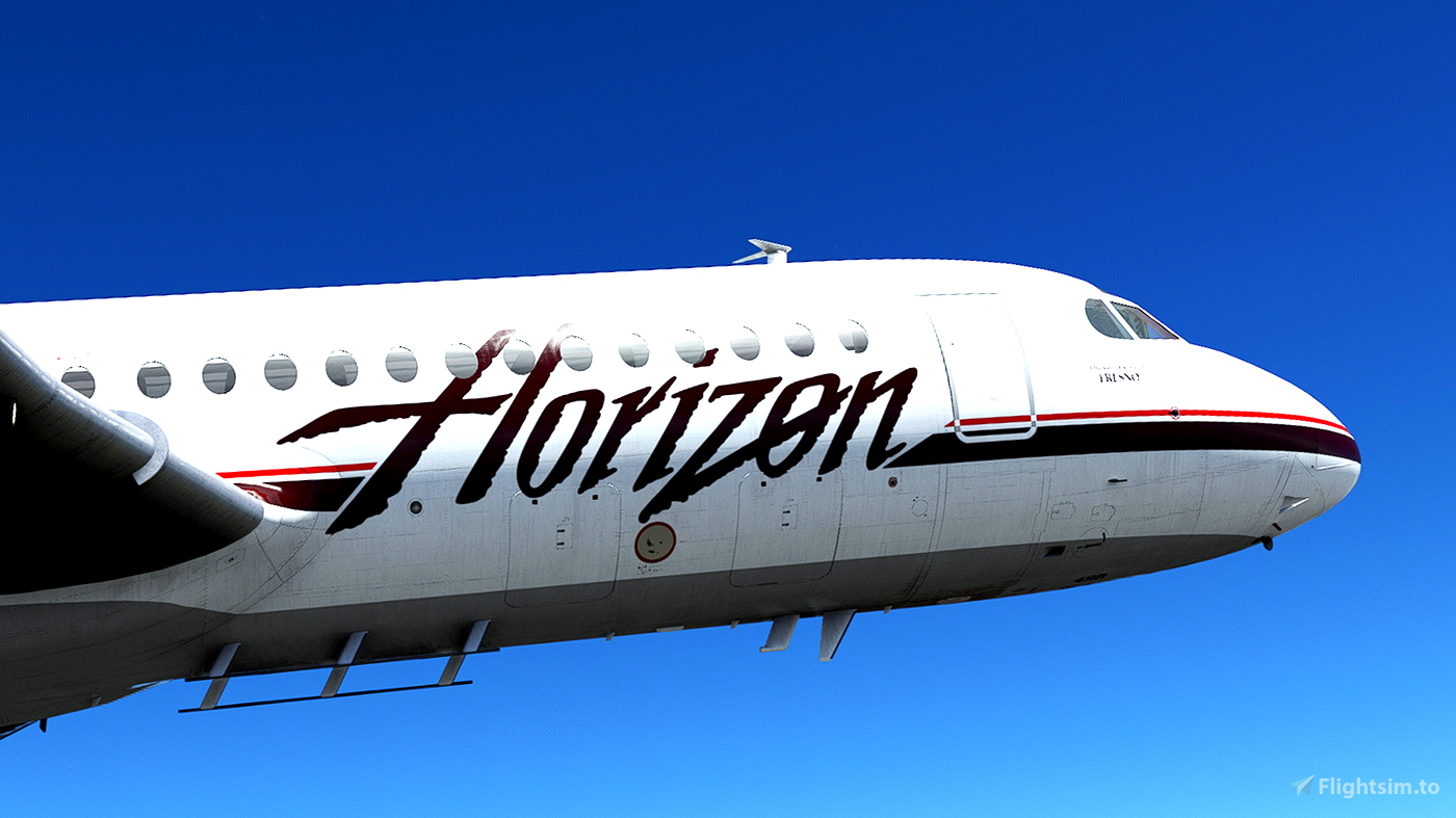 Horizon Air (1992 Livery) 4-Pack for the Just Flight F28-4000 for ...