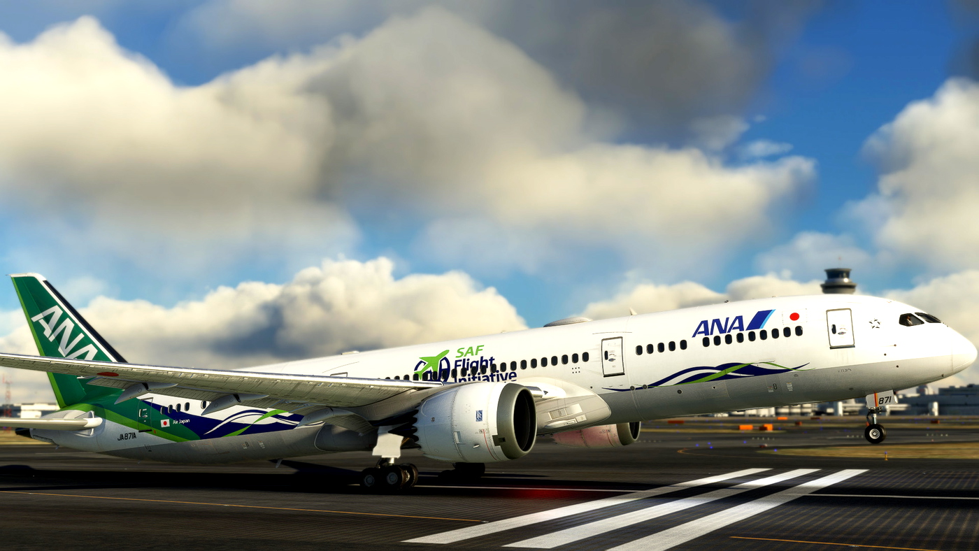 Horizon Sim Boeing 787-9 | All Nippon Airways ANA Green Jet [JA871A ...