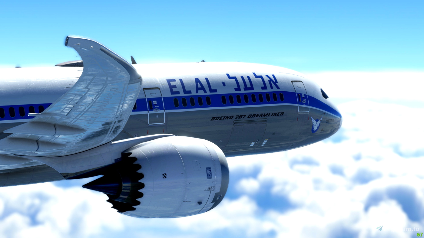 Horizon Sim Boeing B787-9 EL AL Retro | 4K for Microsoft Flight ...