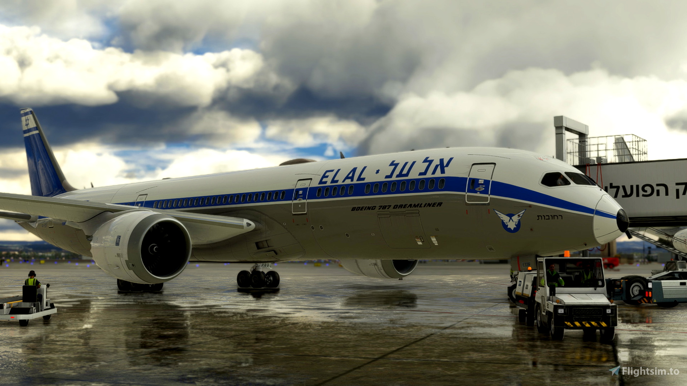 Horizon Sim Boeing B787-9 EL AL Retro | 4K για το Microsoft Flight ...