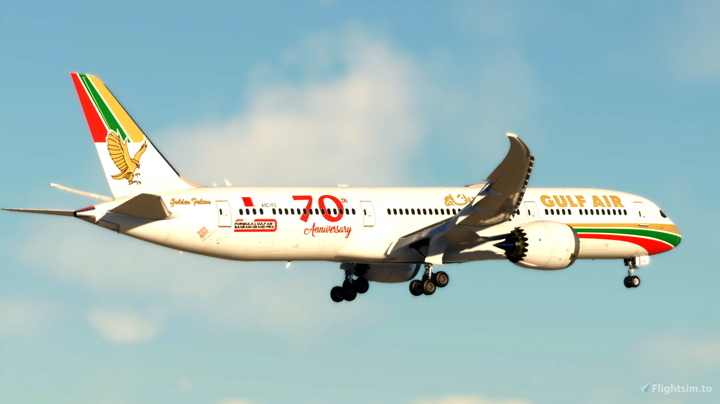 Horizon Sim Boeing B787-9 Gulf Air Retro | 4K for Microsoft Flight ...