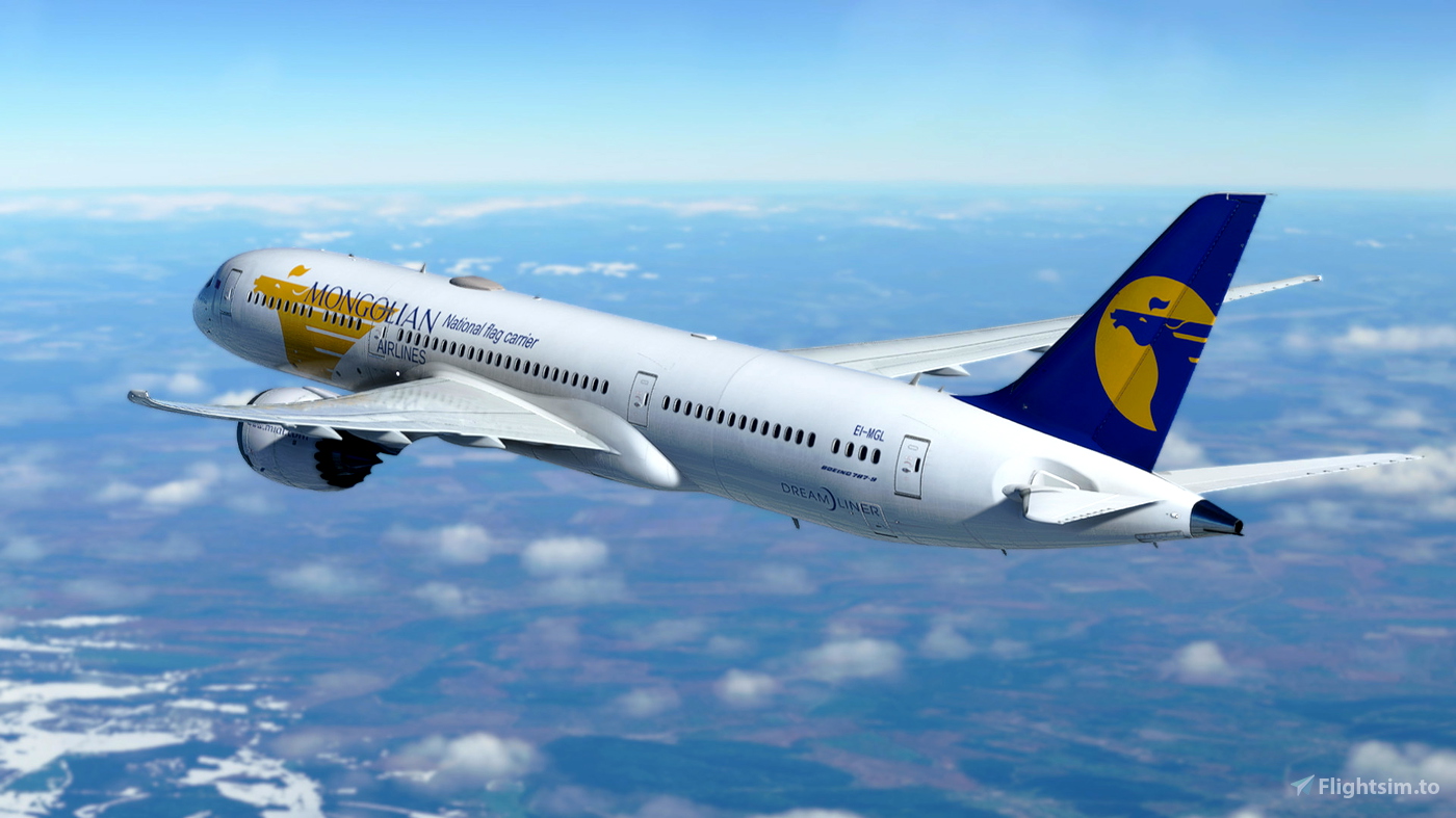 Horizon Sim Boeing B787-9 MIAT Mongolian Airlines | 4K for Microsoft ...