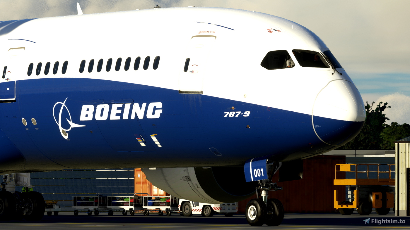 HorizonSim Boeing 787-9 Boeing House Livery N789EX 8K para Microsoft Flight Simulator | MSFS
